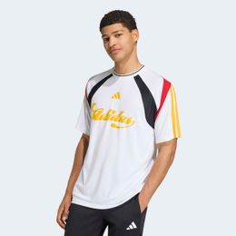 Herren T-Shirt "M TIRO NP TEE"wei&szlig;, schwarz, team power rot 2, collegiate gold, Gr. XL, adidas Sportswear, Obermaterial: 100% Polyester, Shirts, mit