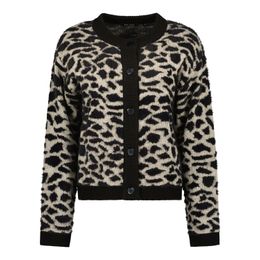 Blue Seven Damen Strickjacke "Strickjacke", schwarz-wei&szlig;, Basic, Gr. 48, 55% Polyamid, 45% Polyacryl, Strickjacken