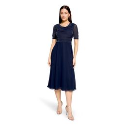 Vera Mont Damen Cocktailkleid "Damen im Glitzer-Look", blau, festlich, Gr. 36, Obermaterial: 100% Polyester. Futter: 100% Polyester, Kleider