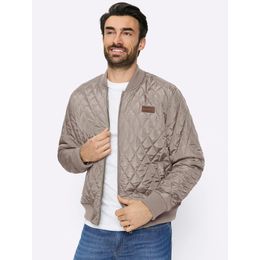 Marco Donati Herren Steppjacke, beige, Gr. 62, gemustert, gestreift, unifarben, 100% Polyester, Wattierung:100% Polyester, Jacken