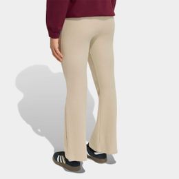M&auml;dchen Sporthose "FLARED PANTS", beige, Gr. 140, adidas originals, Obermaterial: 52% Polyester, 48% Baumwolle, Hosen, f&uuml;r Kinder, mit normal-weiter