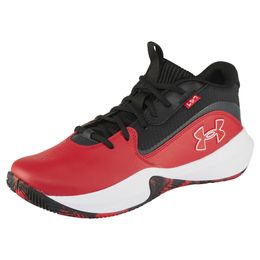 Under Armour Herren Basketballschuh "UA LOCKDOWN 7", Gr. 44, rot, Leder, Synthetik, Textil, Schuhe