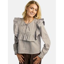 Damen Blusentop "Libert&eacute; Essentiel Shirt HEATHER", beige, Gr. L, LIBERT&Eacute; ESSENTIEL, Obermaterial: 100% Baumwolle, Blusen