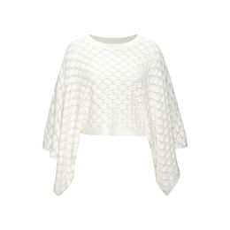 Damen Ajourpullovercreme, Gr. 32, French Connection, unifarben, Strick, Obermaterial: 50% Baumwolle, 50% Polyacryl, Pullover, leicht transparenter