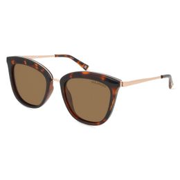 Le Specs CALIENTE | Unisex-Sonnenbrille | Fassung: Vollrand, Butterfly, Kunststoff, Braun | Glasfarbe: Braun