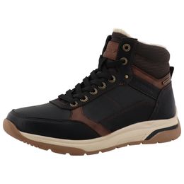 Romika Herren Winterboots, Gr. 41, schwarz, Lederimitat, Schuhe, Schn&uuml;rboots, Winterschuh mit Rei&szlig;verschluss