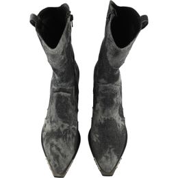 Buffalo Damen Stiefel "Buffalo WEST BOOT MID", Gr. 40, grau, Baumwolle, Schuhe