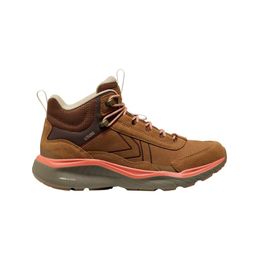 Keen Wanderschuhe "LEIKI LEATHER MID WP W" in Streifenh&ouml;rnchen/Bison | Gr.: 39