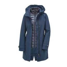 GOLDNER Damen Funktionsjacke "Kurzgr&ouml;&szlig;e Kapuzenjacke mit 3-in-1-Funktion", blau, Gr. 23, Obermaterial: 100% Polyester PES., Jacken, Jacke mit