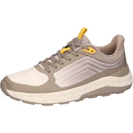 Waldl&auml;ufer WALDL&Auml;UFER Herren Sneaker "H-CARL", Gr. 7,5, beige, Synthetik, Textil, Schuhe, Schn&uuml;rschuh, Outdoorschuh in Komfortweite H (= sehr weit)
