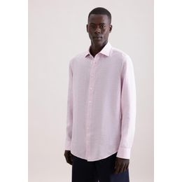 Seidensticker Herren Leinenhemd "Schwarze Rose"ros&eacute;, Gr. 40, unifarben, 100% Leinen, Hemden, Slim 1/1 Kentkragen Uni