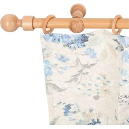 Gardinenstange SN DECO GROUP, L:160cm, braun, Holzwerkstoff, Gardinenstangen, "Giro", 28 mm, Holz, verschiedenen L&auml;ngen und Farbe, Komplettset
