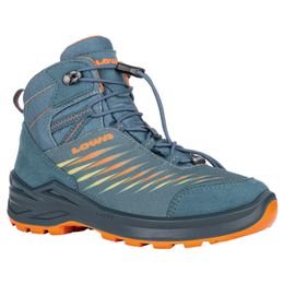 Lowa Kinder Wanderschuh "ZIRROX II GORE-TEX MID JR", Gr. 39, blau, Synthetik, Textil, Schuhe, wasserdicht, winddicht,atmungsaktiv dank GORE-TEX