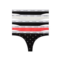 Calvin Klein Underwear String Damen Gr&ouml;&szlig;e XS knallrot / schwarz / wei&szlig;meliert