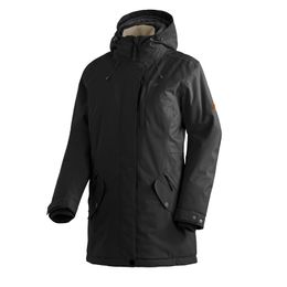 Maier Sports Damen Funktionsjacke "KATRINE", schwarz, Gr. 40, 100% Polyester, Jacken, Damen Jacke Outdoorjacke atmungsaktiv u. wasserdicht