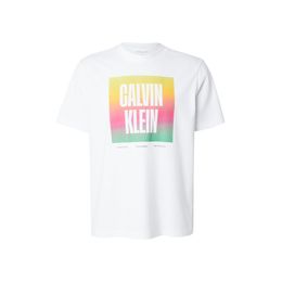 Calvin Klein Jeans Shirt 'PRIDE26' male size XS Yellow / Light green / Pink / White