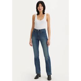 Levi's LEVI'S Damen Bootcut-Jeans "725 HIGH RISE BOOTCUT", blau, Gr. 27, Denim/Jeans, Obermaterial: 60% Baumwolle, 23% Viskose, 16% Polyester, 1% Elasthan,