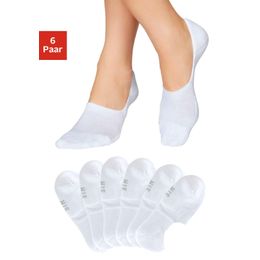 H.I.S. H.I.S Herren F&uuml;&szlig;linge "Damen Herren No Show Sneaker socken Atmungsaktiv", Gr. 35, wei&szlig;, Baumwolle, Elasthan, Polyamid, unifarben, Socken, mit softem