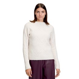 BETTY & CO BETTY & CO Damen Strickpullover "Damen mit Struktur", wei&szlig;, Gr. 40, Strick, Obermaterial: 45% Polyester, 40% Polyacryl, 13% Polyamid, 2% Elasthan,