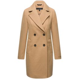 Navahoo Damen Kurzmantel "Frostjuwel 14", braun, Gr. XXXL, Obermaterial: 80% Polyester, 10% Modacryl, 10% Viskose. Innenfutter: 100% Polyester.