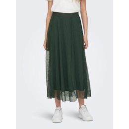 Only Damen Maxirock "ONLLAVINA SKIRT JRS", gr&uuml;n, Gr. XS, unifarben, Jersey, Obermaterial: 100% Polyester, R&ouml;cke, Polyester