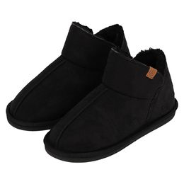 XQ FOOTWEAR Damen Hausschuh "LADIES HOME BOOTS SUEDE", Gr. 37, schwarz, Obermaterial: 100% Polyester. Futter: 100% Polyester. Laufsohle: 100% Gummi,