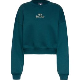 New Balance Sweatshirt Damen - Gr&ouml;&szlig;e M - gr&uuml;n