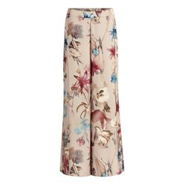 Vera Mont Marlene-Hose mit Blumenprint in Beige/Dark Red | Gr.: 36