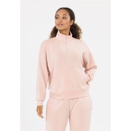 ENDURANCE ATHLECIA ATHLECIA Damen Sweatshirt "Jillnana", rosa, Gr. 46, unifarben, 51% Polyester, 44% Modal, 5% Elasthan, Sweatshirts, mit ger&auml;umiger K&auml;ngurutasche