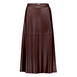 Vera Mont Lederrock mit Taschen in rostbraun | Gr.: 38