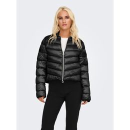 Only Damen Steppjacke "ONLVEGA QUILT SHORT LIFE JACKET CC OTW", schwarz, Gr. M, unifarben, Web, Obermaterial: 55% Polyester, 45% Nylon, Jacken