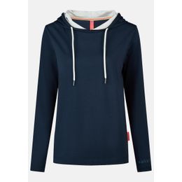 SALZHAUT Damen Langarmshirt "Longsleeve ANNERLETZT", blau, Gr. XXL, Obermaterial: 95% Baumwolle CO (CMIA). 5% Elasthan EL., Shirts