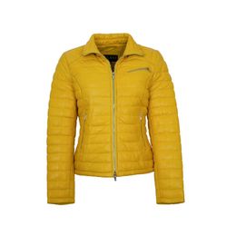 Jilani Stepplederjacke Lammnappa in Gelb | Gr.: 48