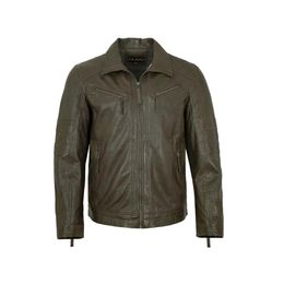 Jilani Lederjacke Lammnappa in Dunkeloliv | Gr.: 62