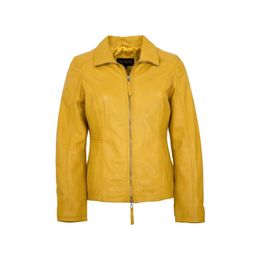 Jilani Lederjacke Lammnappa in Gelb | Gr.: 46
