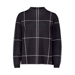Betty Barclay Strickpullover kariert in Patch Grey/Beige | Gr.: 48