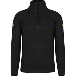 Normani Outdoor Sports Herren Troyer-Pullover H&ouml;ntrup in Schwarz | Gr.: 6XL
