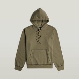 G-Star Raw G-STAR Herren Hoodie "Modern washed hdd sw ls", gr&uuml;n, Gr. L, washed, Sweatware, Obermaterial: 100% Baumwolle, Sweatshirts, mit Rippb&uuml;ndchen,