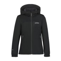 Icepeak M&auml;dchen Outdoorjacke "Icepeak Softshell jacke KLEVE JR", schwarz, Gr. 128, Softshell, 100% Polyester, Jacken