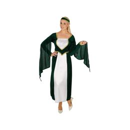 TecTake Prinzessin/Edelfrau, in gr&uuml;n/wei&szlig;, Langes Burgprinzessinnen-Kleid | Gr.: XXL