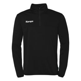 Kempa Herren Trainingspullover "1/4 ZIP TOP 1/4 Zip Top", schwarz, Gr. L, Obermaterial: 100% Polyester Pol. recyc.., Pullover