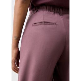 bonprix L&auml;ssige Bundfaltenhose aus weichem Woll-Anteil, lila, Gr.48, moderne weite Bundfaltenhose aus weichem Woll-Anteil