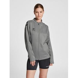 Hummel Rei&szlig;verschluss Jacke Hmlcore Damen in GREY MELANGE | Gr.: S