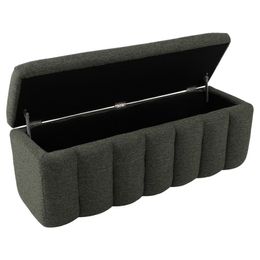 Novel Sitzbank, Gr&uuml;n, Kunststoff, 2-Sitzer, 120x46x41 cm, Truhe im Sitz, Esszimmer, B&auml;nke, Sitzb&auml;nke