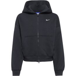 Nike NSW Studio Fleece Sweatjacke Kinder - Gr&ouml;&szlig;e 128/134 - schwarz