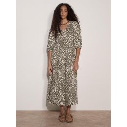 Apricot Damen Midikleid "Tapestry Ikat Midi-Kleid", gr&uuml;n, Modern, Gr. 38, gemustert, gewebt, Obermaterial: 100% Viskose CV., Kleider, Gemustert