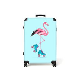 NoBoringSuitCases Suitcase, Koffer, Reisekoffer Flamingo | Gr.: 72