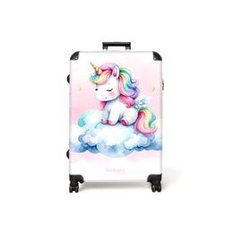 NoBoringSuitCases Suitcase, Koffer, Reisekoffer Einhorn Wolke | Gr.: 36 L
