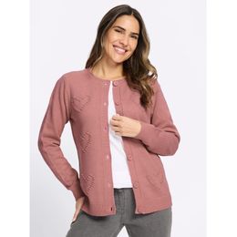 Sieh an! Strickjacke in rosenholz | Gr.: 42