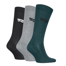 Levi's LEVI'S Herren Socken "LEVIS REGULAR CUT BW LOGO RECYCL CO 3P", Gr. 43gr&uuml;n combo, Baumwollmischung, Socken, mit breitem Logobund